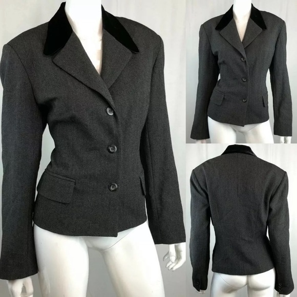 Ann Taylor | Jackets & Coats | Ann Taylor Wool Velvet Blazer Jacket ...